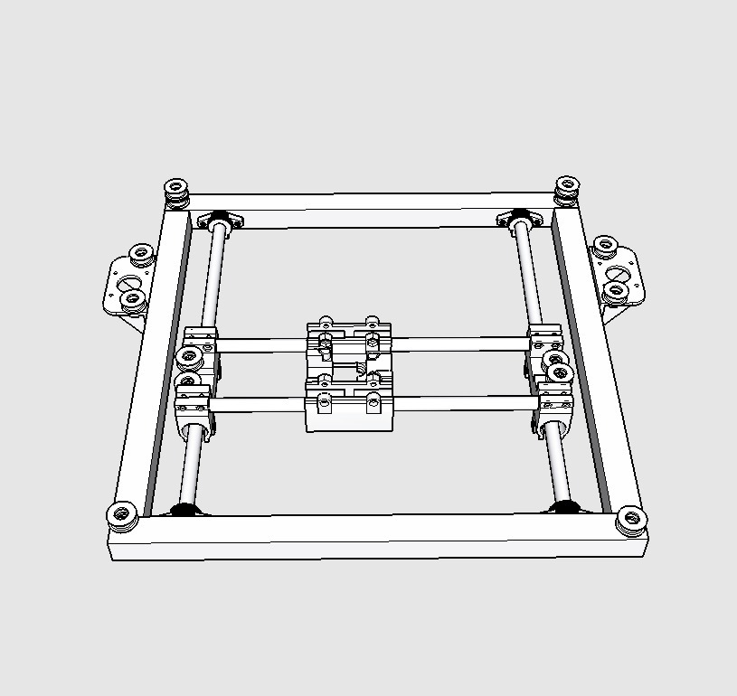 Dual CoreXY setup that uses LME12UU and 12mm shafts by Thump2010 ...