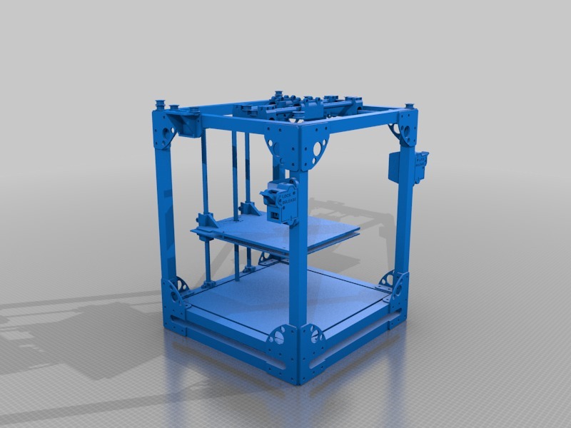 ROB-O Junior FFF 3D Printer using 80/20s 10/10 (1"x1") extrusion by ...