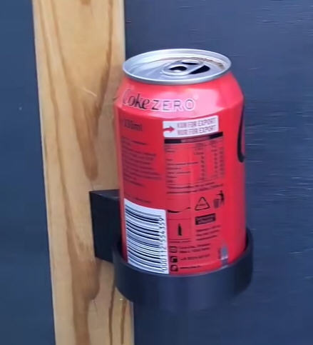 Beer or soda can holder for angle mount. by Tupsy | Download free STL ...