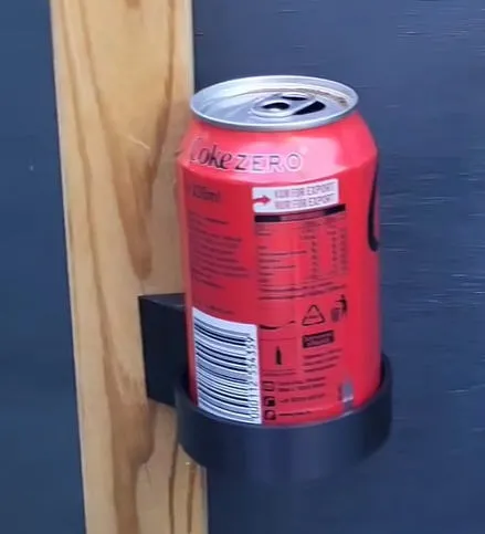 Beer or soda can holder for angle mount. by Tupsy | Download free STL ...