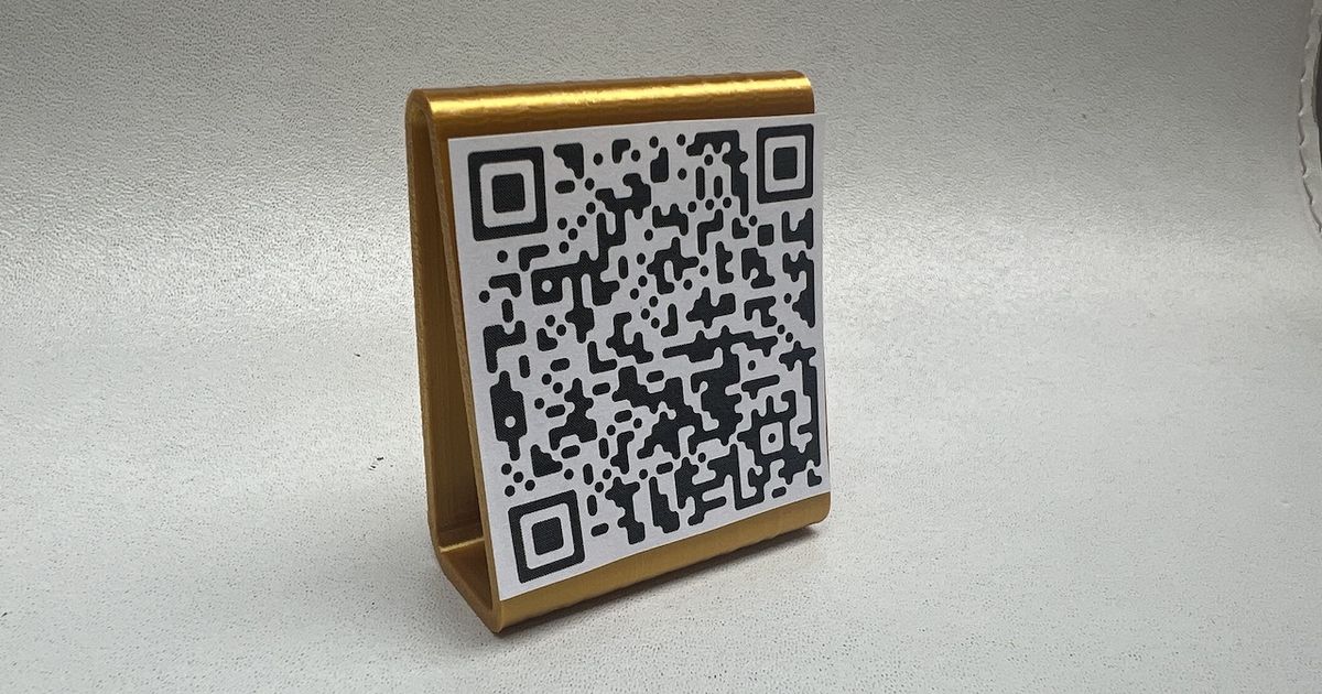 Wi-Fi QR code stand von Leon Brocard | Kostenloses STL-Modell ...