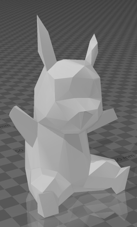 Low Poly Pikachu by jinghuang | Download free STL model | Printables.com