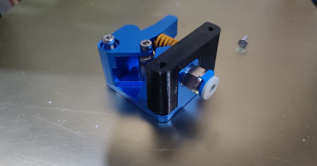 dual Gear cr10 style extruder adapter for ender 3 direct drive by ...