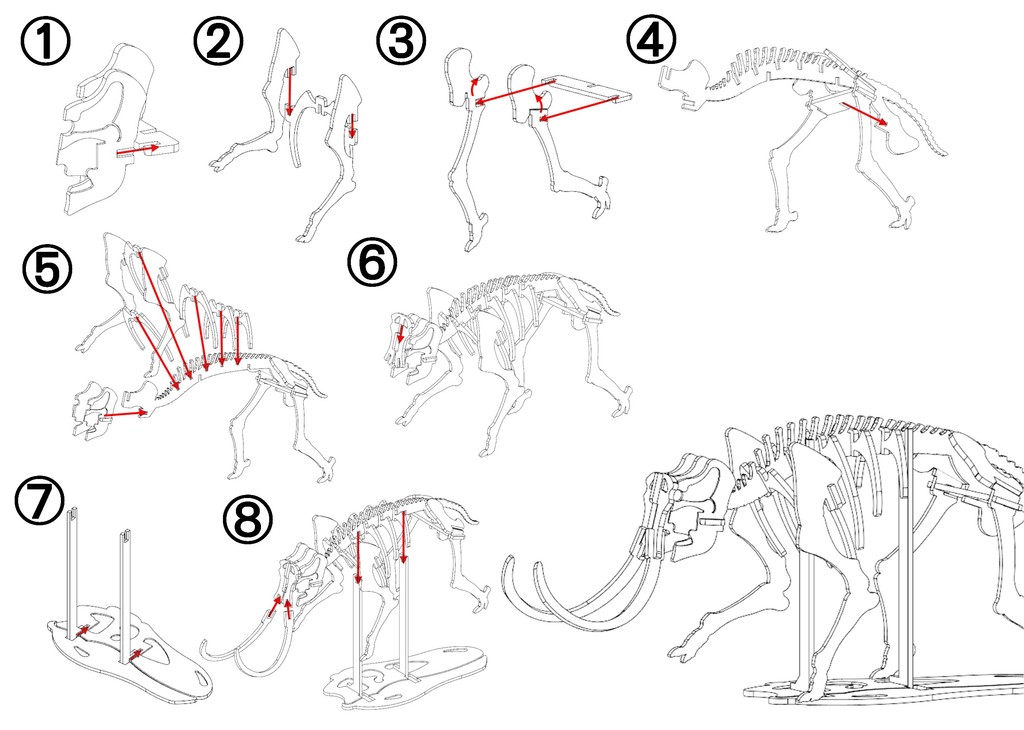 [Fantasy & Primal]Mammoth Skeleton by STAG_B | Download free STL model ...