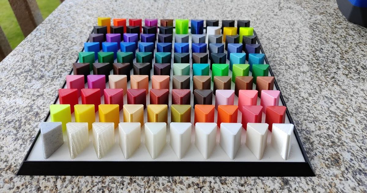 Filament Sample Color Swatch by Spary | Download free STL model ...