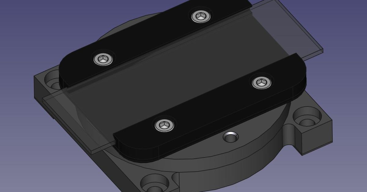 Rotation Table Microscope Slide Support By Lucas Teske Download Free Stl Model