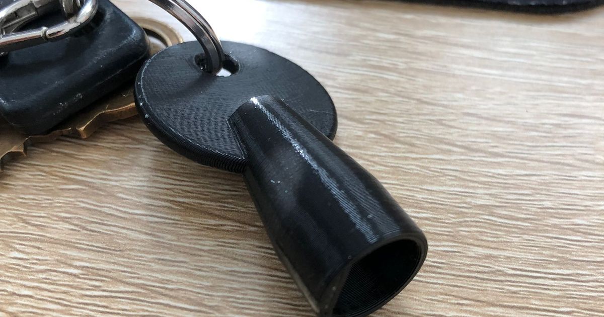 Utility (Box) Key - D shape by Martin Sulgan | Download free STL model ...