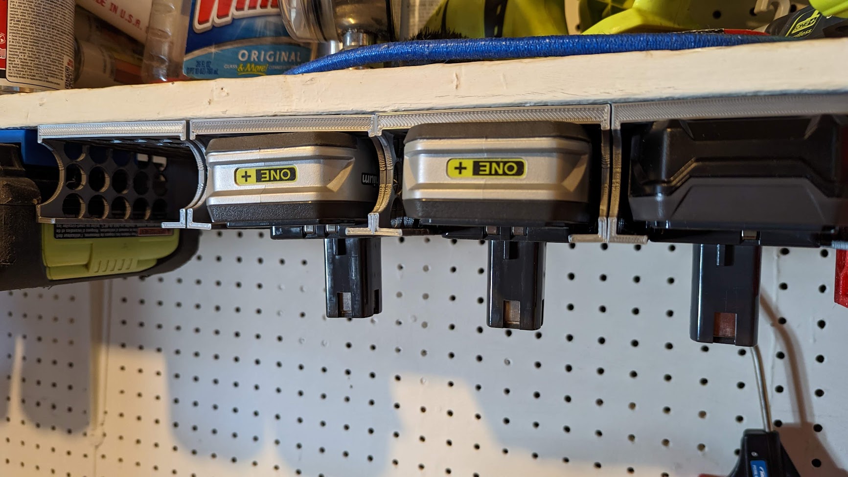 Ryobi One+ Small 18V Battery Mount (Under Shelf) by MadMax | Download ...