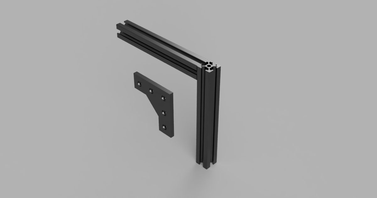 2020 (2040) Extrusion Brackets by kjhazelwood | Download free STL model ...