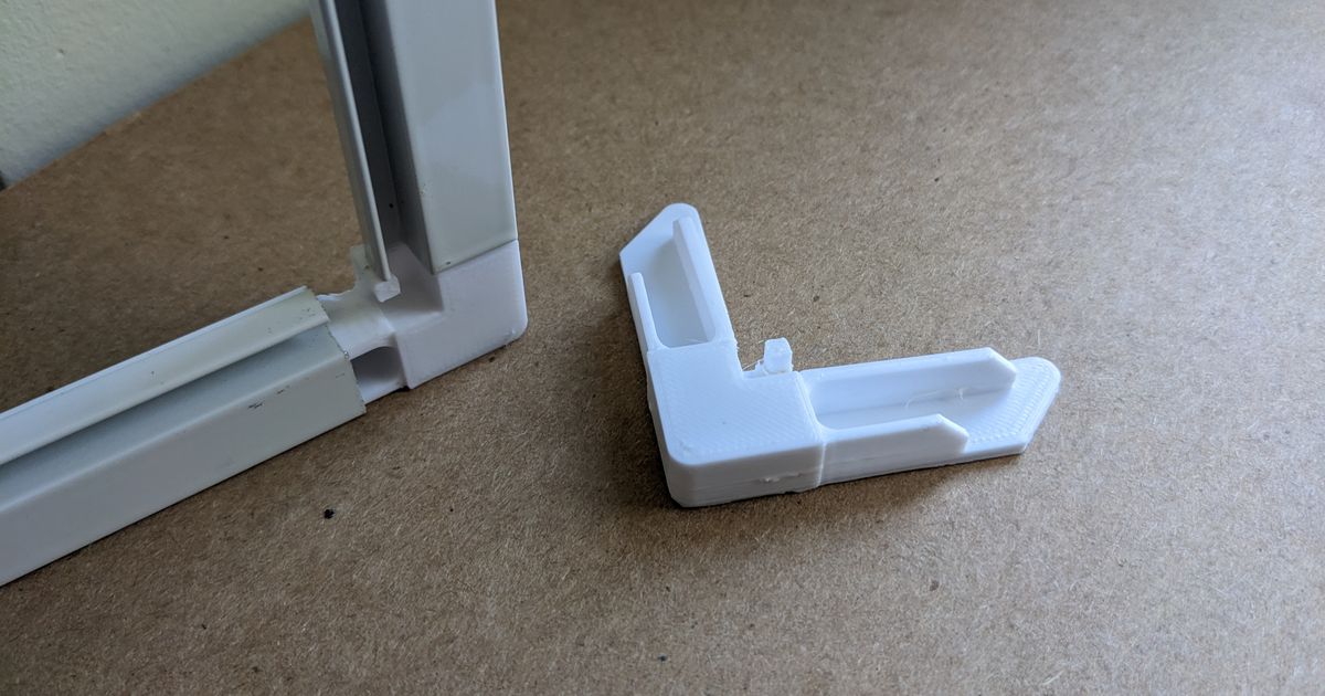 Peak Window Screen Frame Corner by RBayly | Download free STL model ...