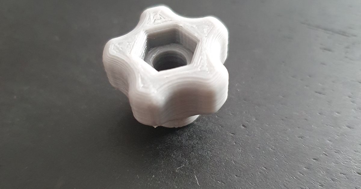 Thumb screw for M5 hex bolt by Schenk | Download free STL model ...