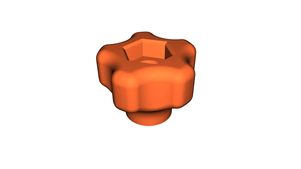 Thumb screw for M5 hex bolt by Schenk | Download free STL model ...