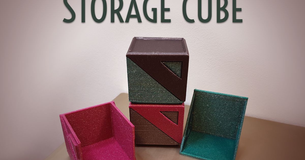 Stackable Storage/Gift Cube by Jaatinen | Download free STL model ...