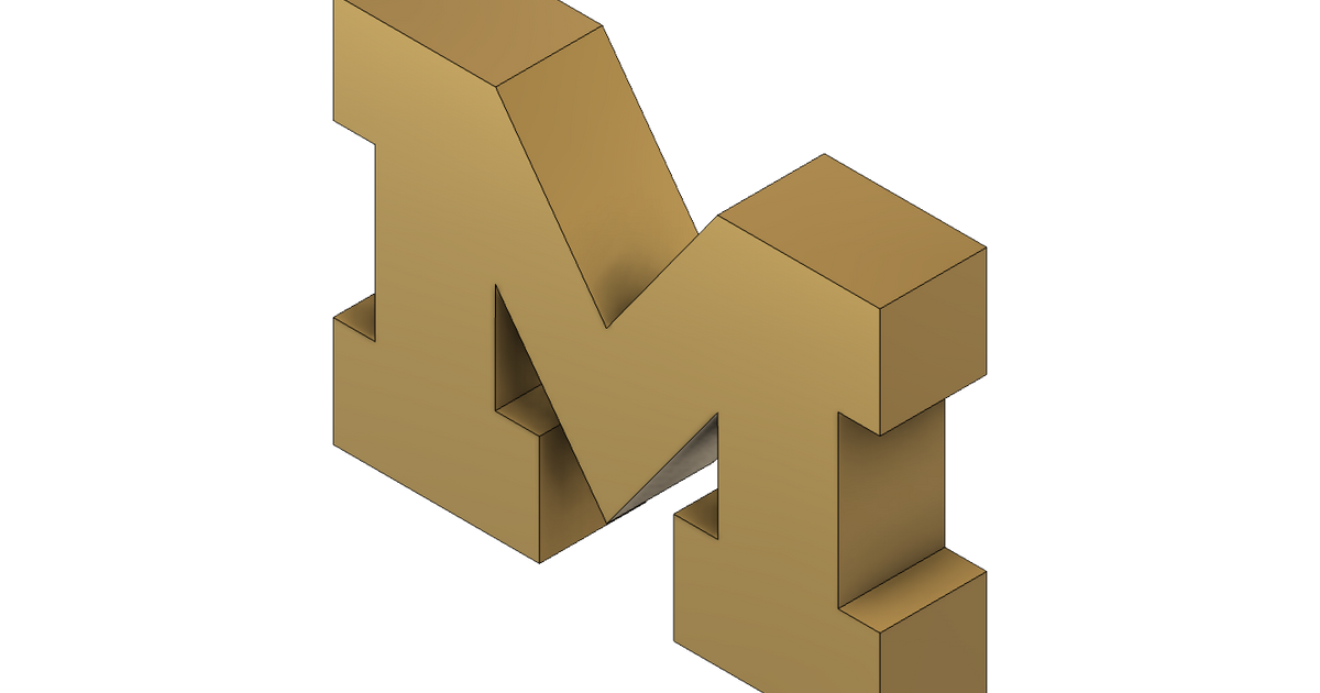 LED Block M by iPrint3D | Download free STL model | Printables.com
