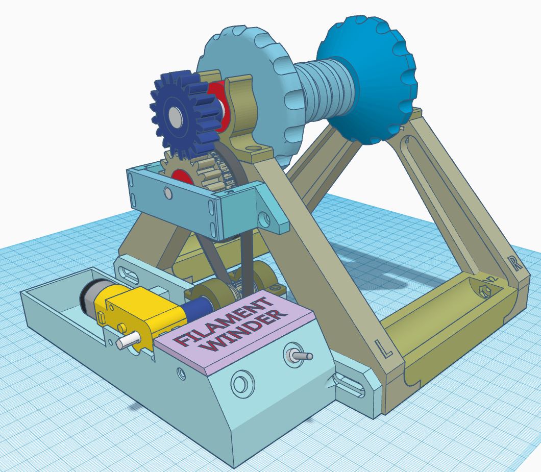 Improvement of my Filament Spooler Machine by Tritschi | Download free ...
