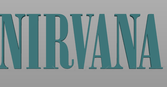 NIRVANA LETRERO by gusilvania | Download free STL model | Printables.com