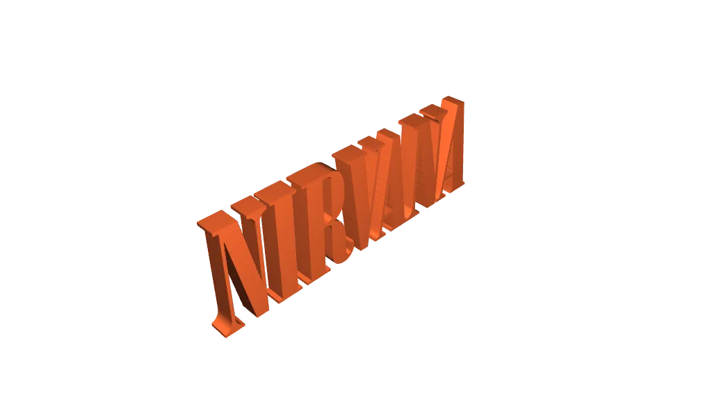 NIRVANA LETRERO by gusilvania | Download free STL model | Printables.com