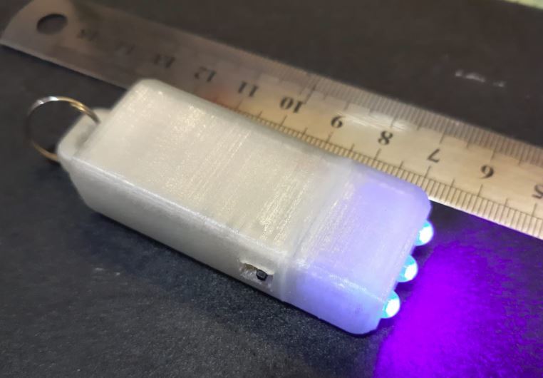 LED flashlight keychain by G4ZO | Download free STL model | Printables.com
