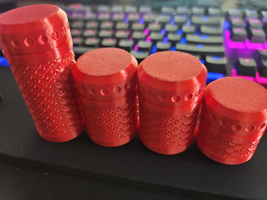 Textured Screw Cap Container by PSILO | Download free STL model ...