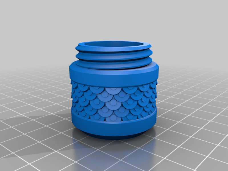 Textured Screw Cap Container by PSILO | Download free STL model ...
