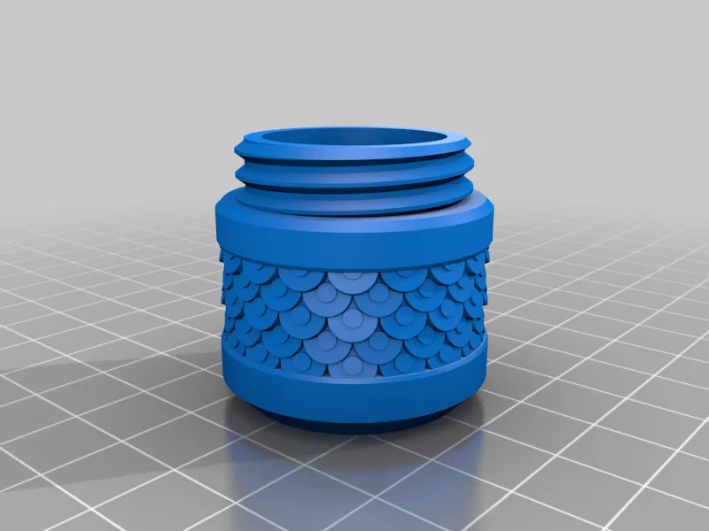 Textured Screw Cap Container by PSILO | Download free STL model ...