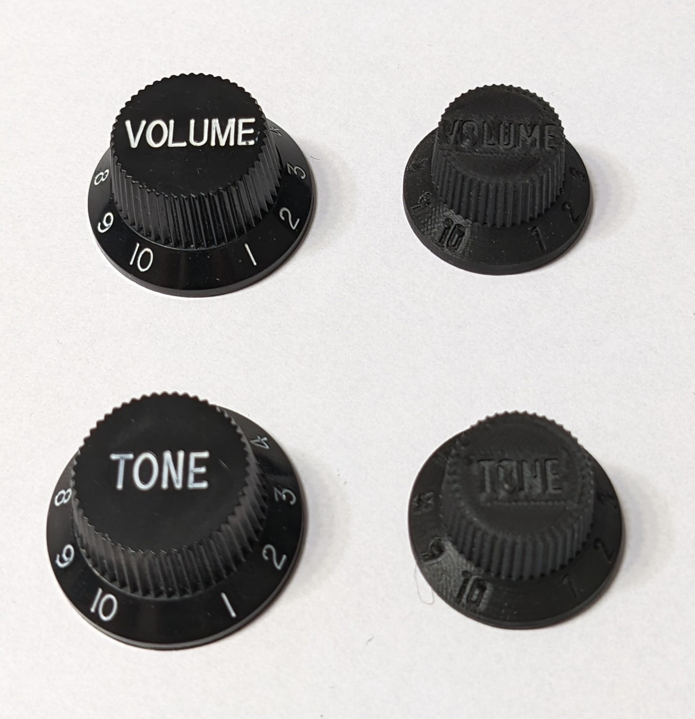 Small ST-Style Knobs for Electric Ukuleles by hypotesseract | Download ...