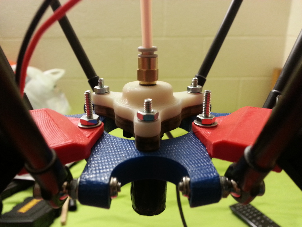 Legacy Kossel Groove Mount Hotend Bowden Adapter 1.75mm by tjb1 ...
