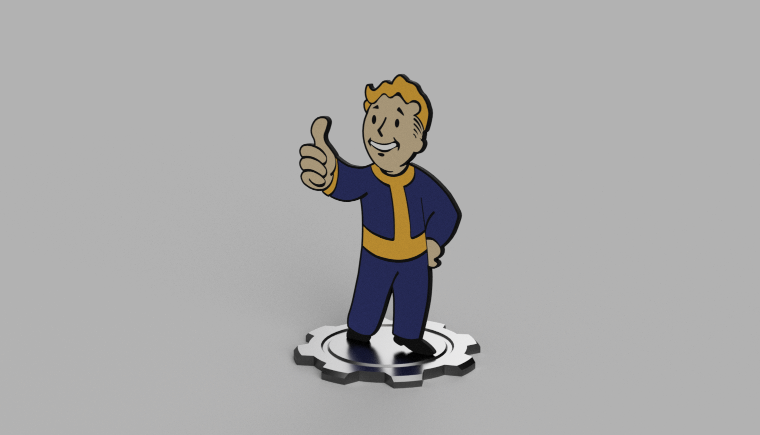 Fallout Vault Boy por Andarne | Descargar modelo STL gratuito ...