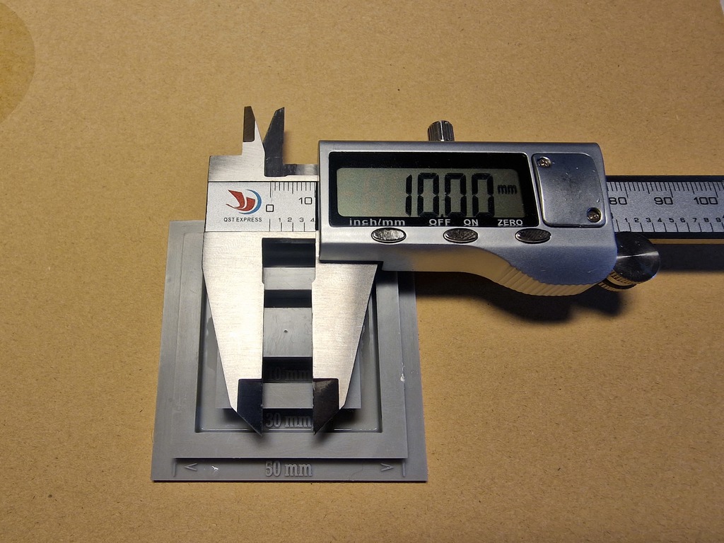 Calibration measurement for 3d Resin Printer von Dieter W | Kostenloses ...