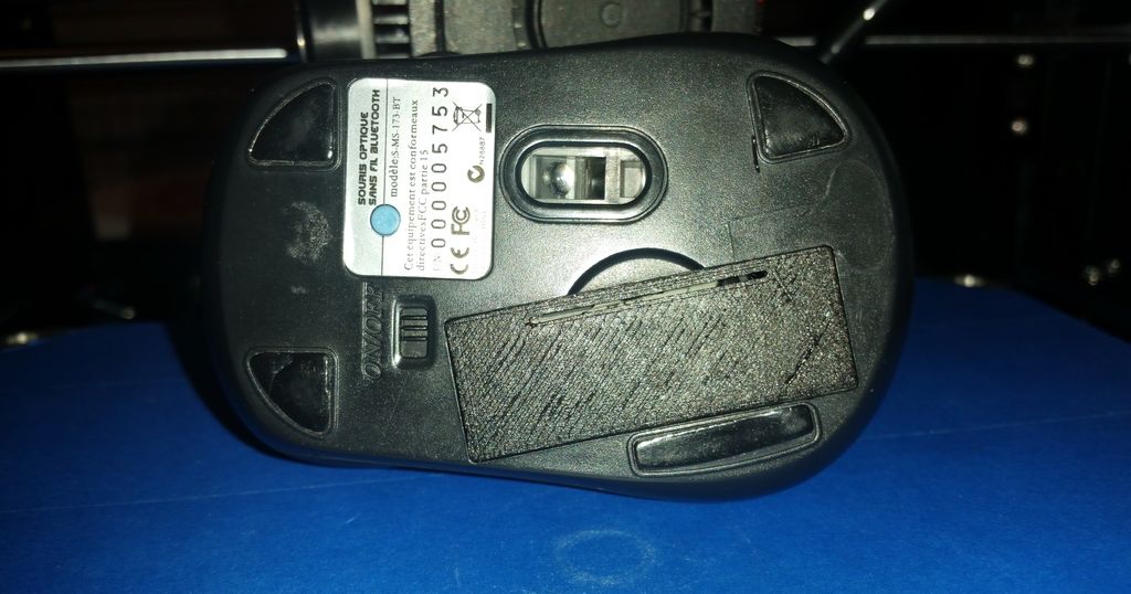 Wireless Mouse Battery Cover by Jonathan A | Download free STL model ...