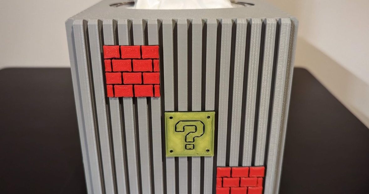 Mario Blocks Tissue Box Addons by Ken Mills | Download free STL model ...