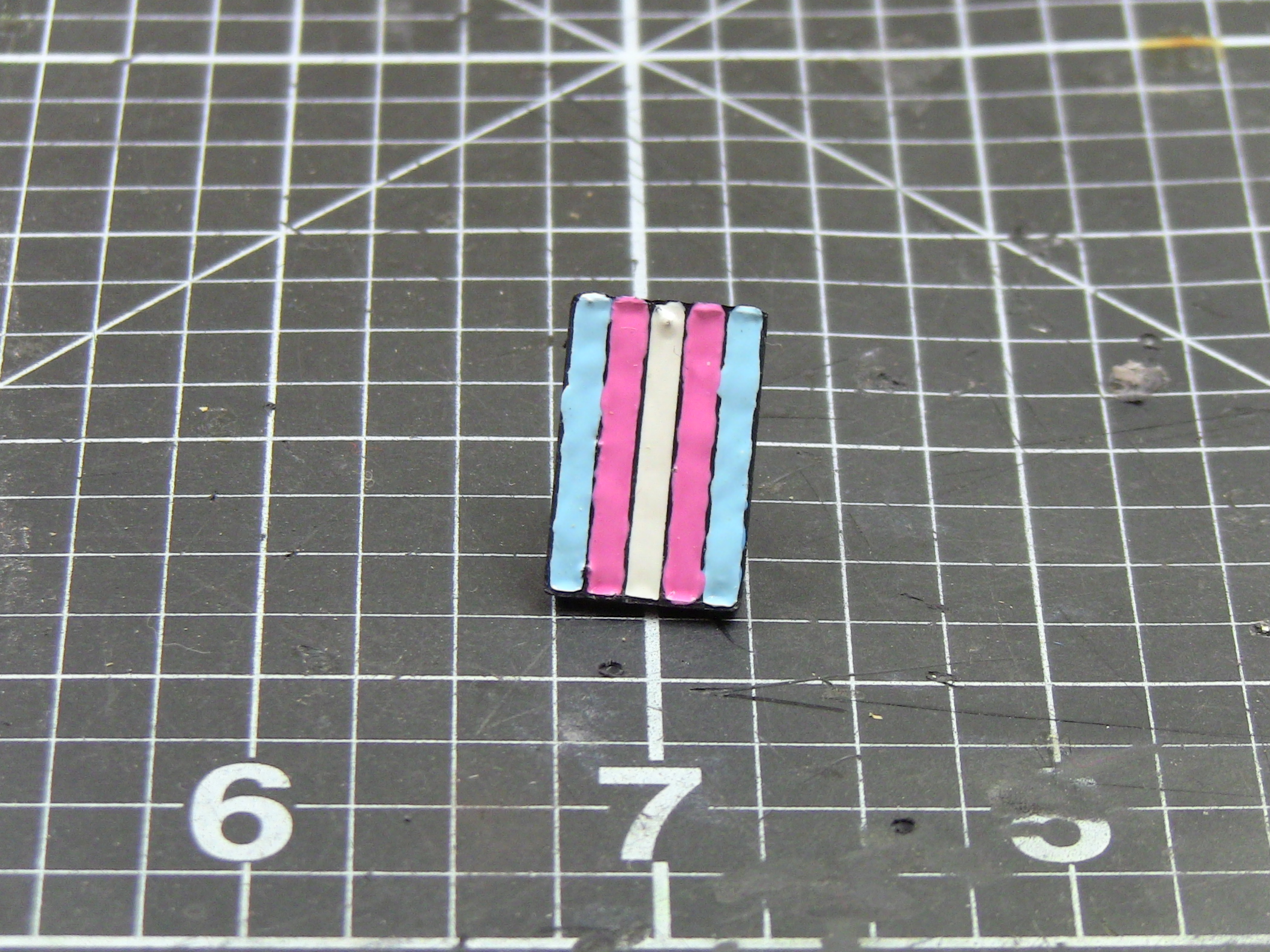 5 bar pride enamel pin by Nick Tailor | Download free STL model ...
