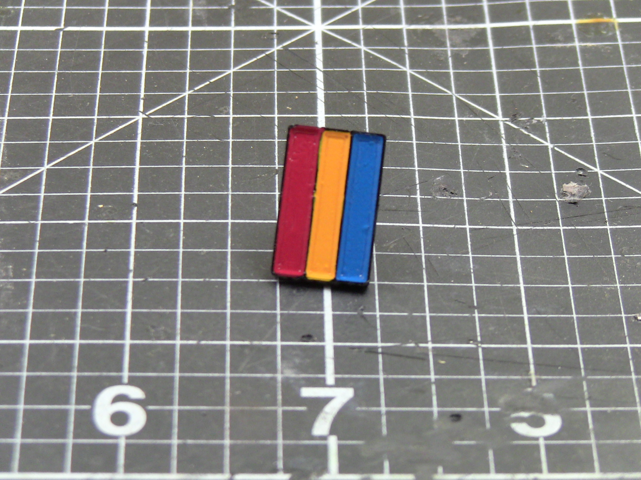 3 bar pride enamel pin by Nick Tailor | Download free STL model ...
