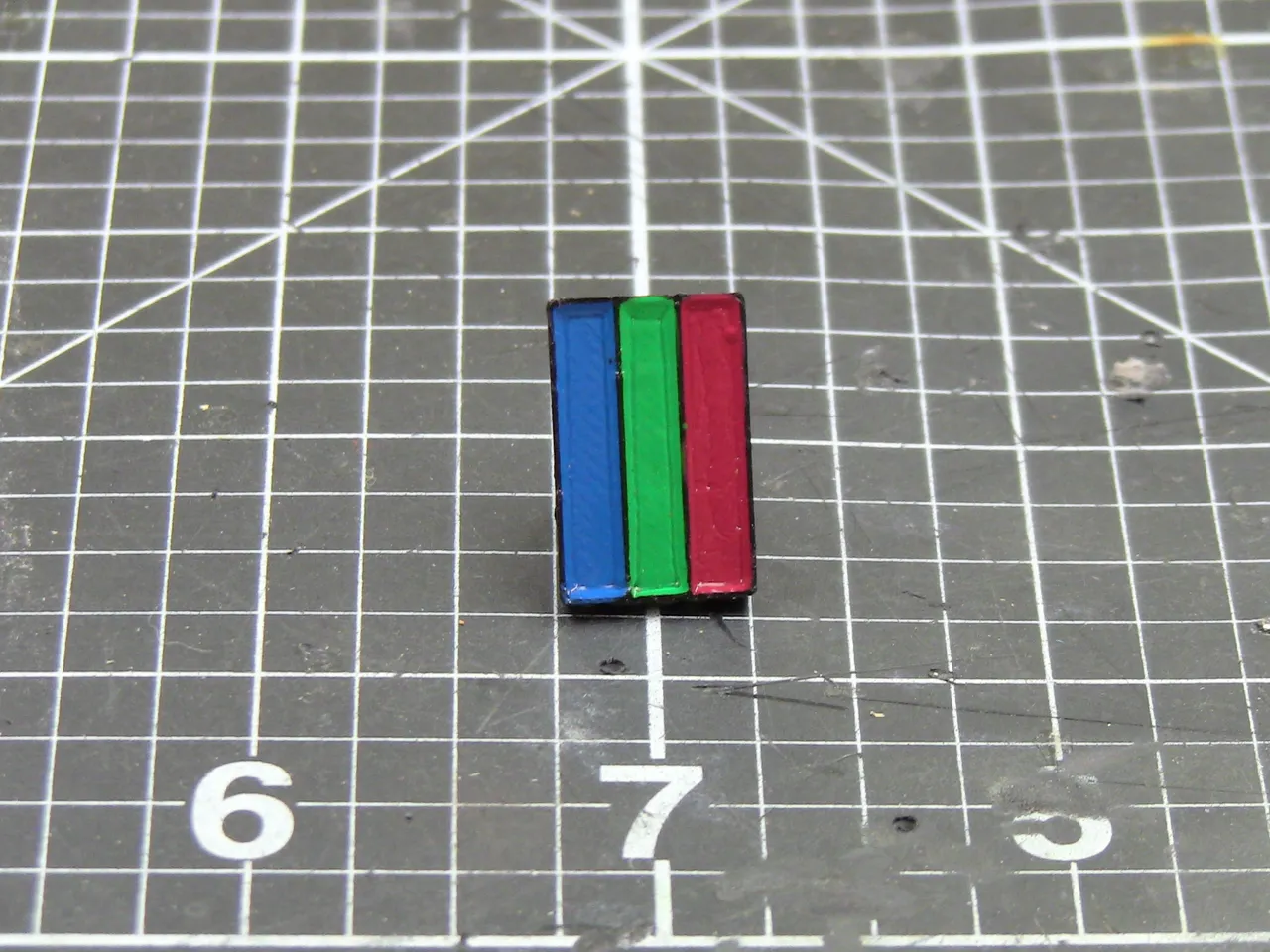 3 bar pride enamel pin by Nick Tailor | Download free STL model ...