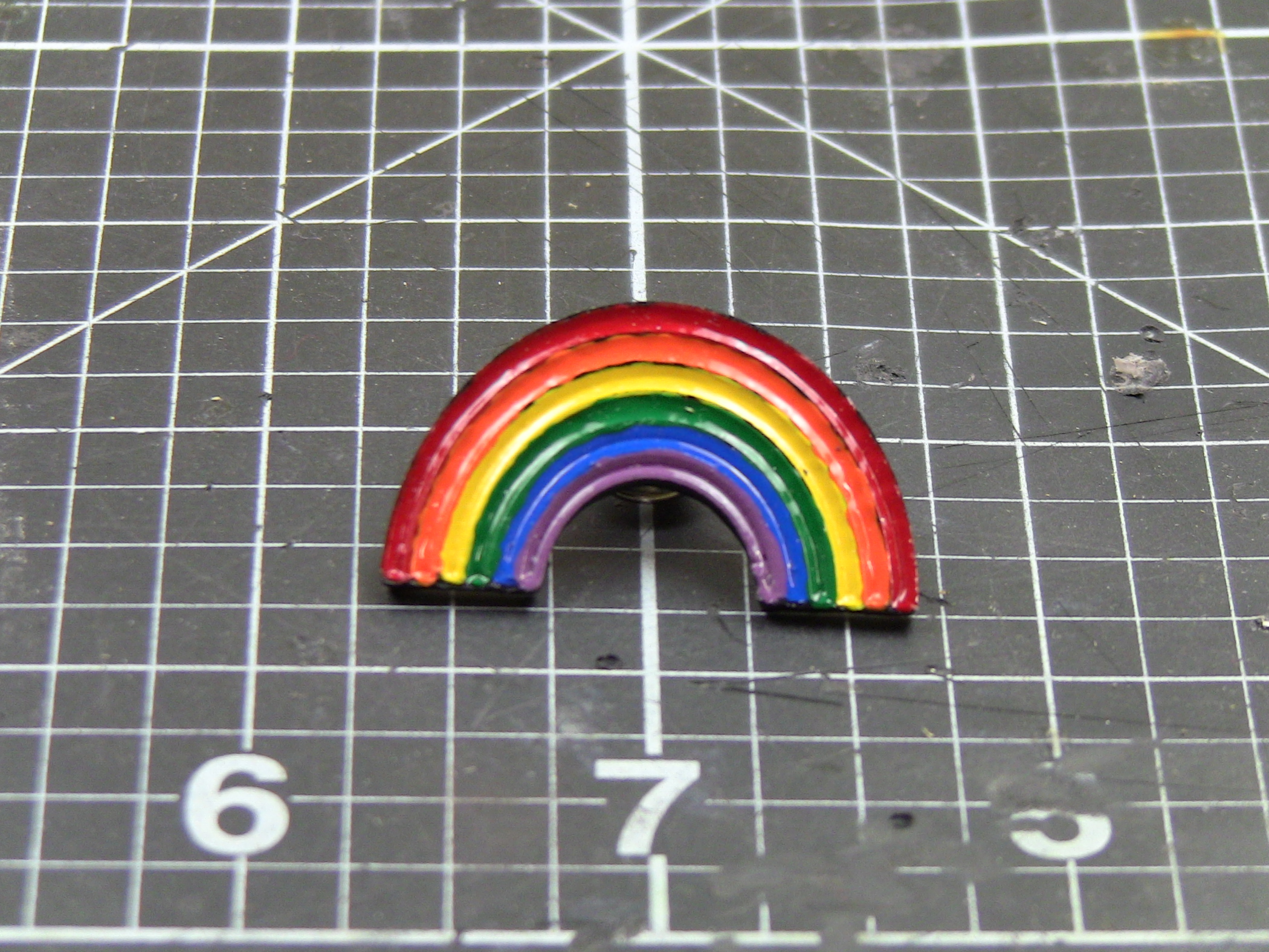 Rainbow enamel pin by Nick Tailor | Download free STL model ...