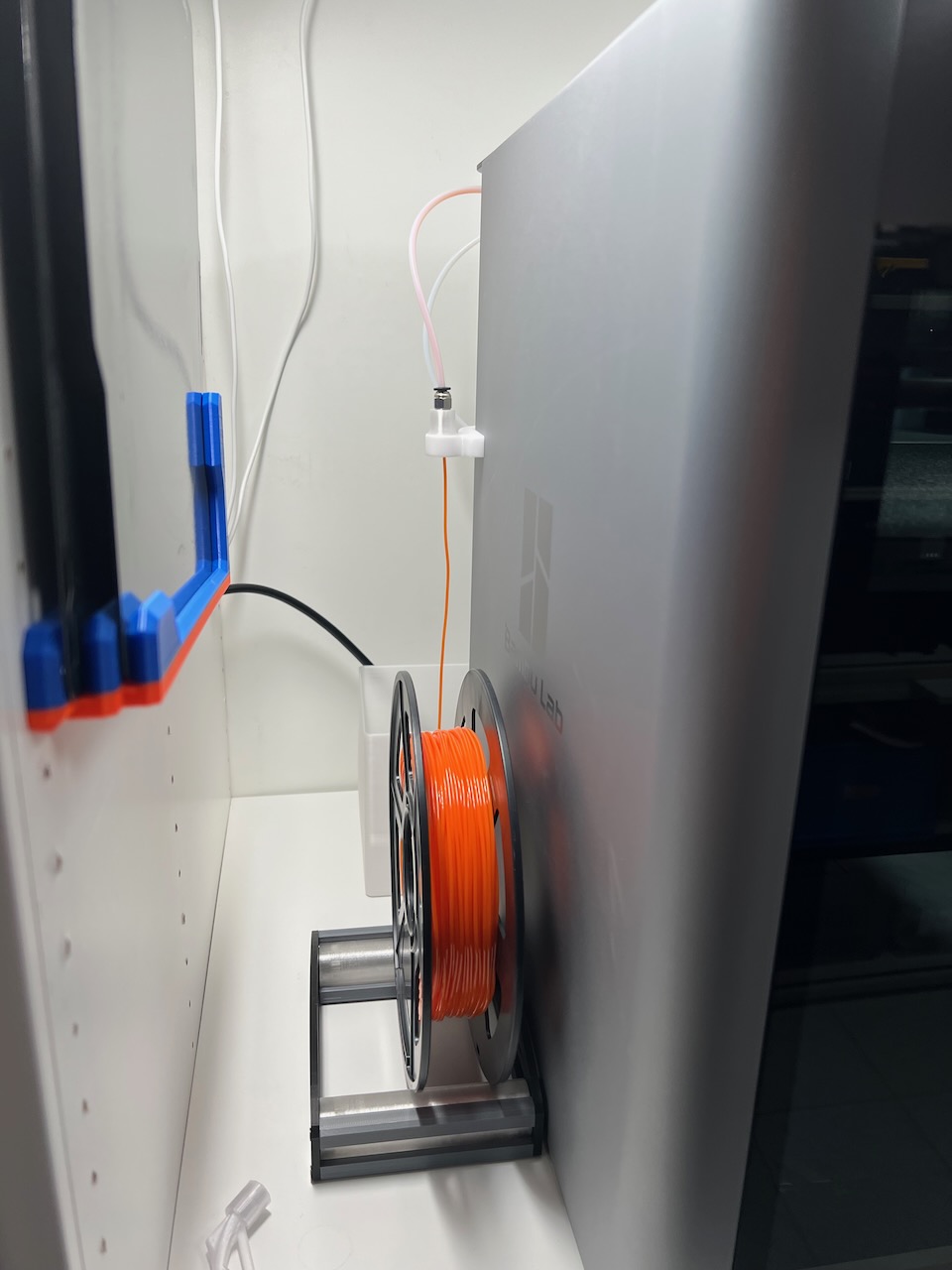 Filament guide arm for Bambulab printers with PC4-M10 push fitting. by ...