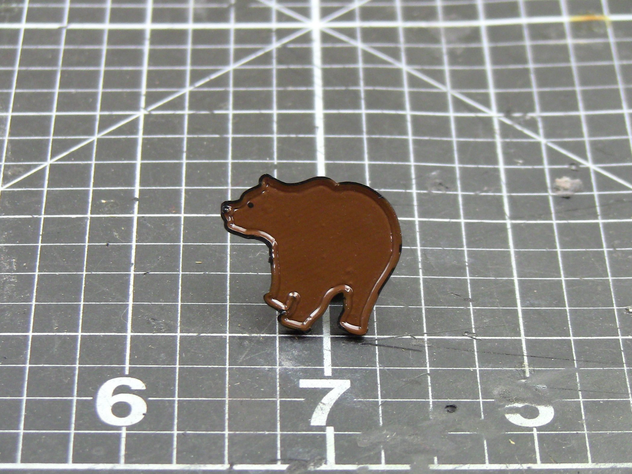 Bear Enamel pin by Nick Tailor | Download free STL model | Printables.com