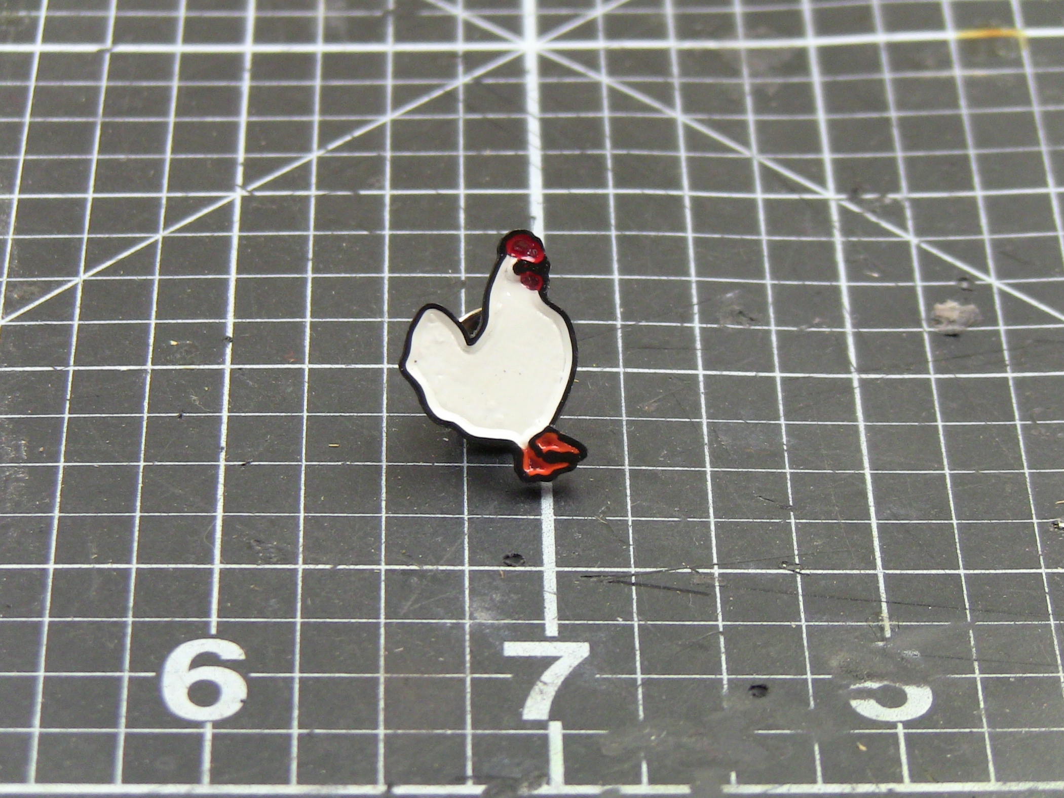 Chicken enamel pin by Nick Tailor | Download free STL model ...