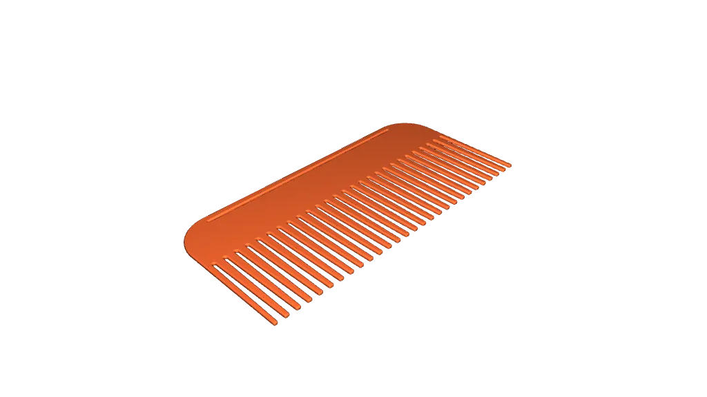 Credit card sized comb by dromanol | Download free STL model ...