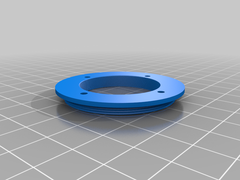 Focuser base plate for 114mm newtonian telescope by saimons | Download ...