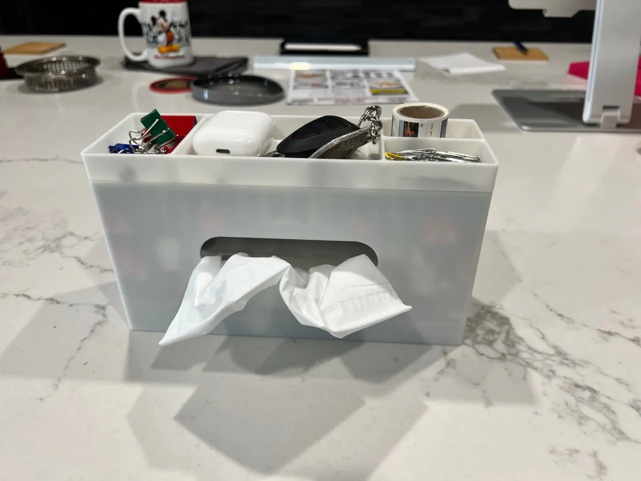 Tissue Cover Box with organizer by Klagar | Download free STL model ...