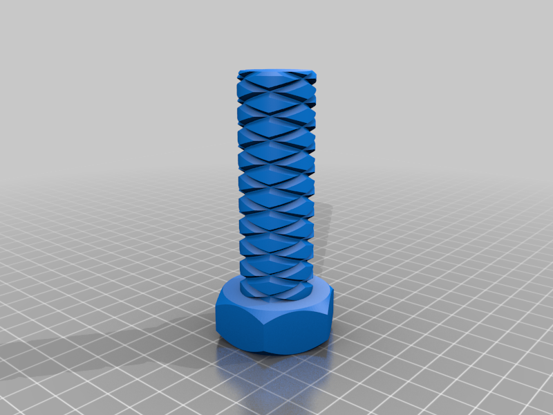 Two way 24mm Bolt and Nuts by m_IDEX | Download free STL model ...