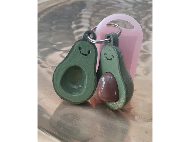 Cute Avocado Key chain by Samuel3dprint | Download free STL model ...