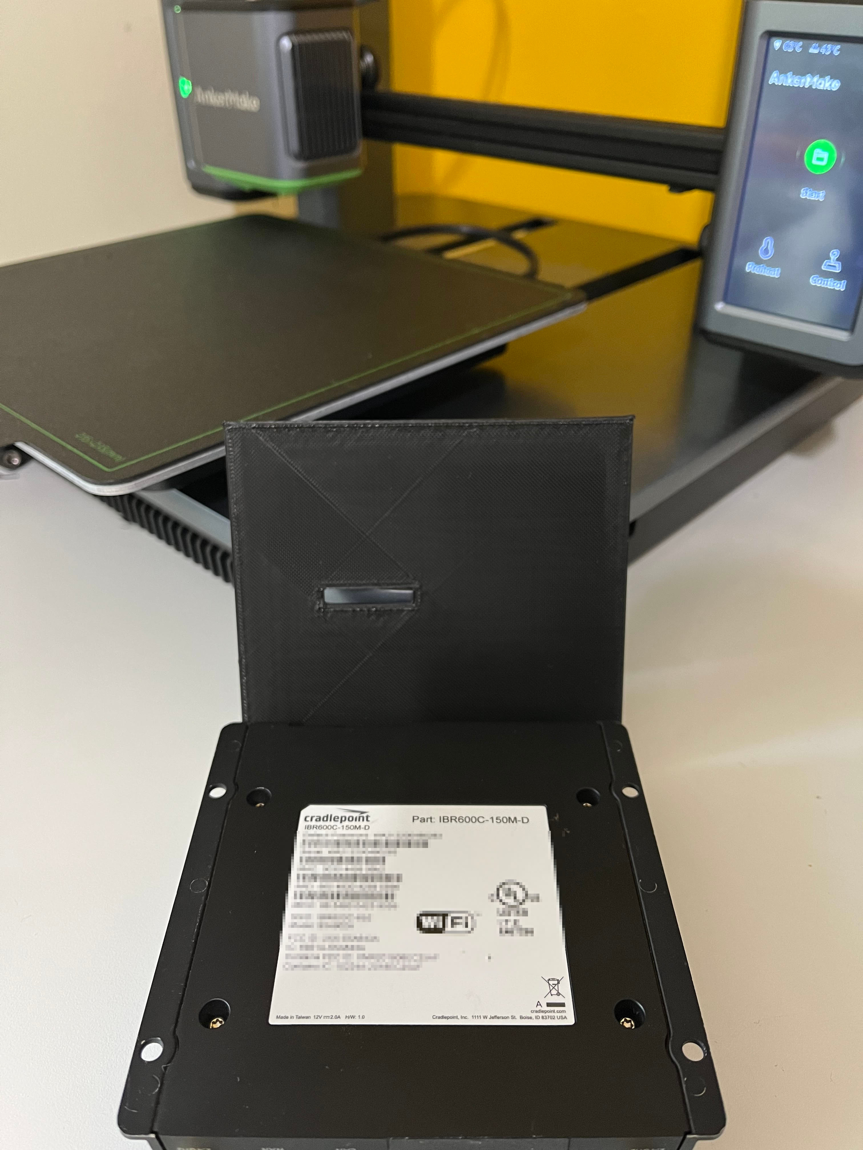 Cradlepoint 600c label blocker by supovitz | Download free STL model ...