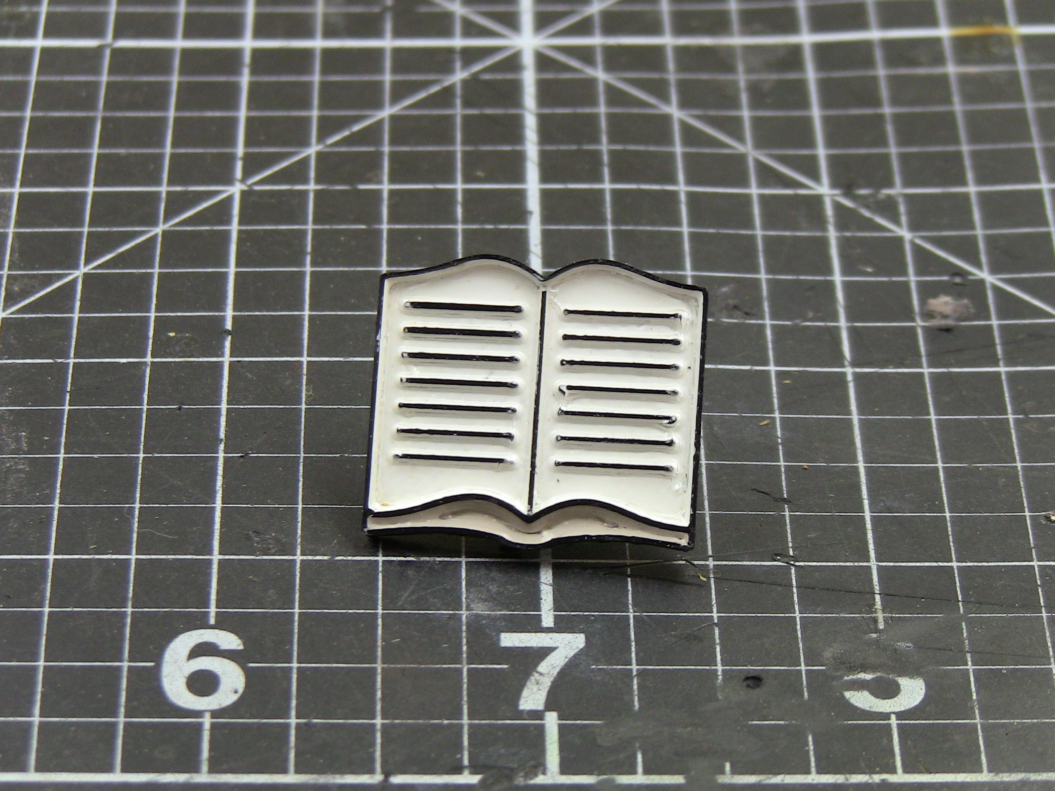 open book enamel pin by Nick Tailor | Download free STL model ...