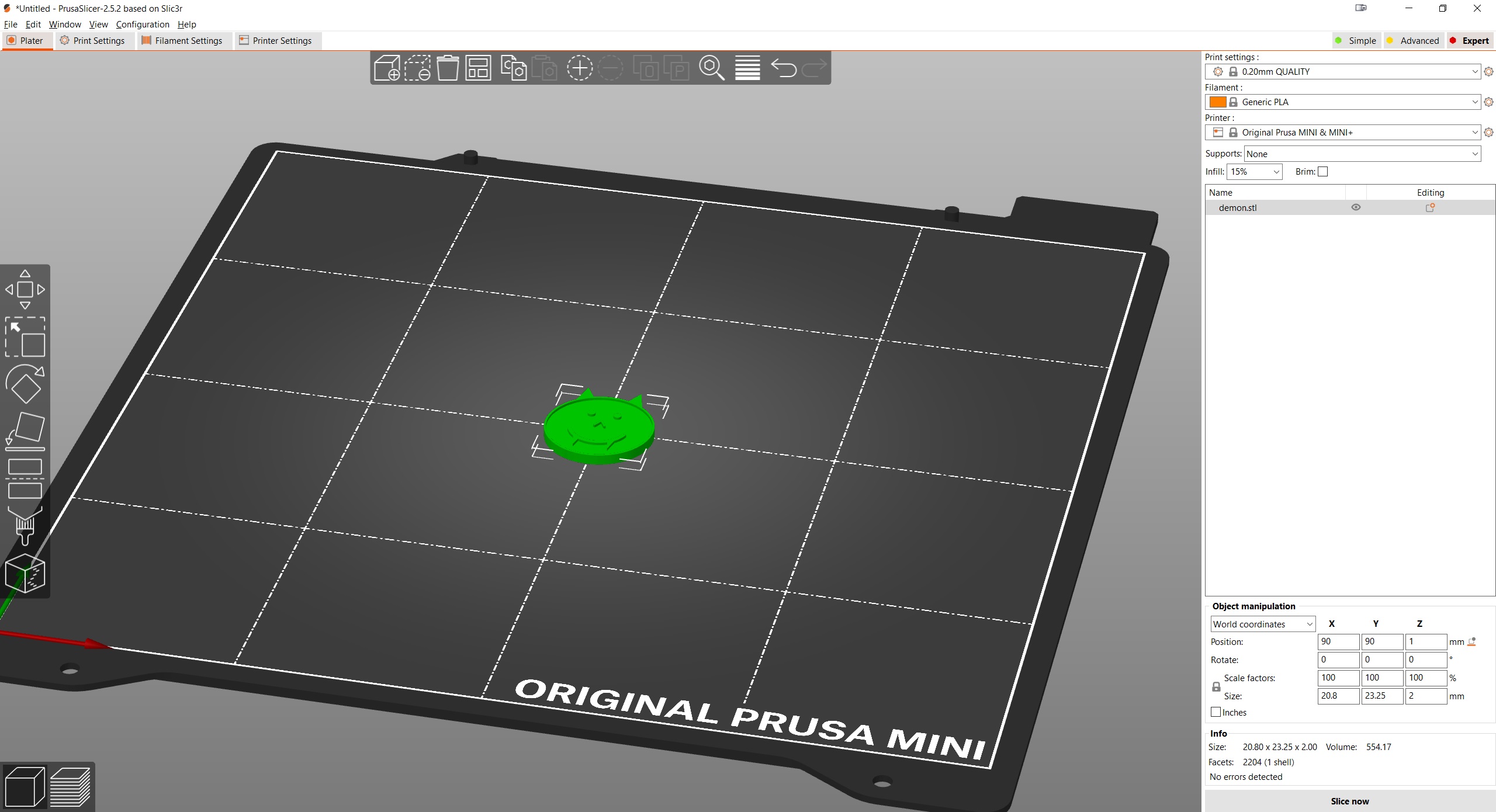 Happy demon head enamel pin by Nick Tailor | Download free STL model ...