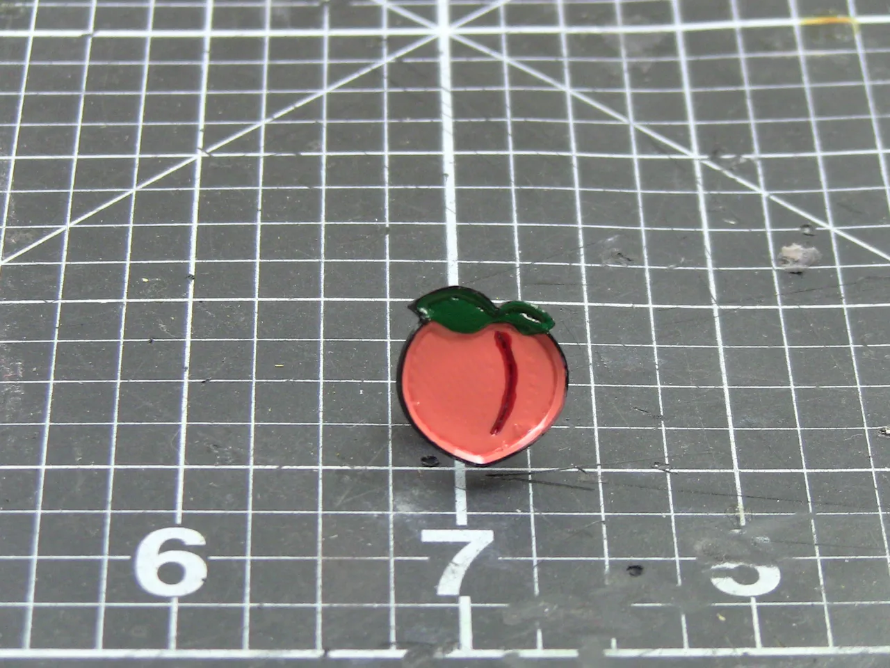 peach enamel pin by Nick Tailor | Download free STL model | Printables.com