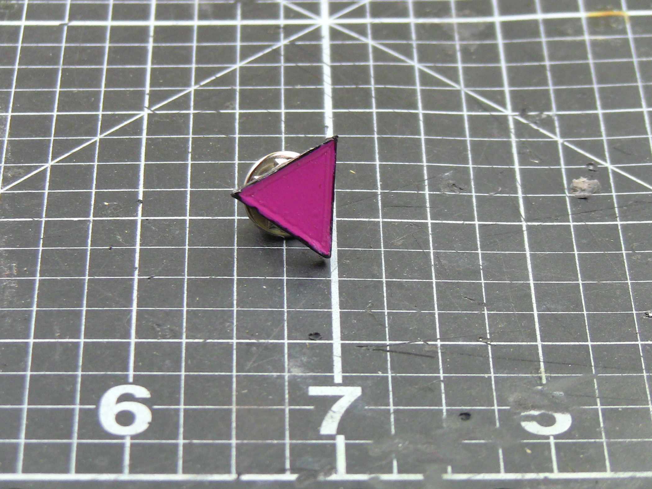 Pink triangle enamel pin by Nick Tailor | Download free STL model ...