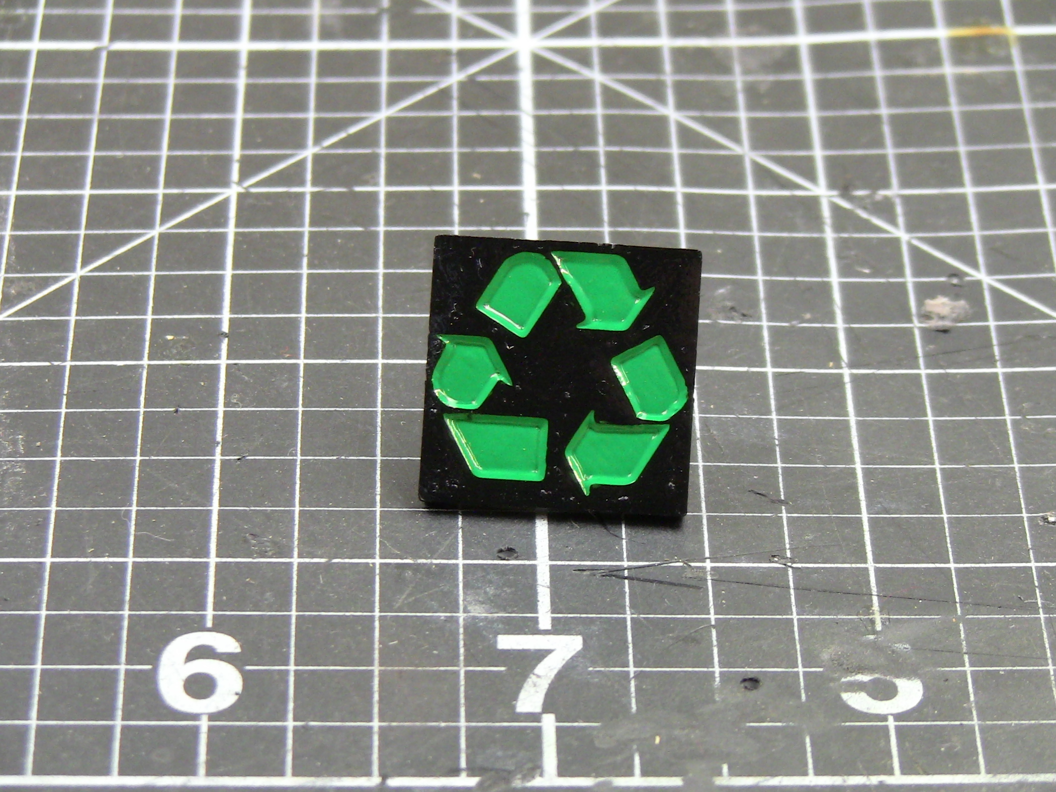 Recycle symbol enamel pin by Nick Tailor | Download free STL model ...