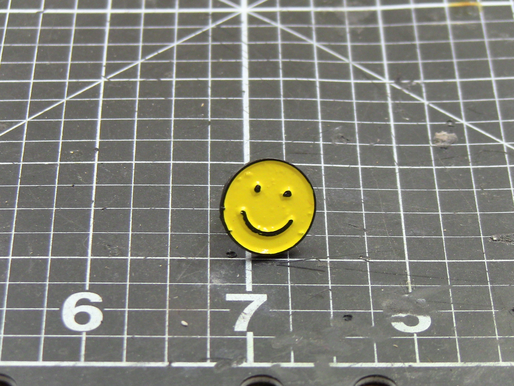 Smiley face enamel pin by Nick Tailor | Download free STL model ...